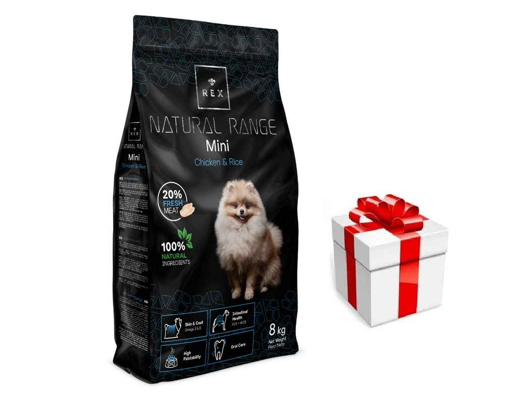 Rex Natural Range Mini Chicken & Rice 8kg | ZooKaralyste lemmikloomapood