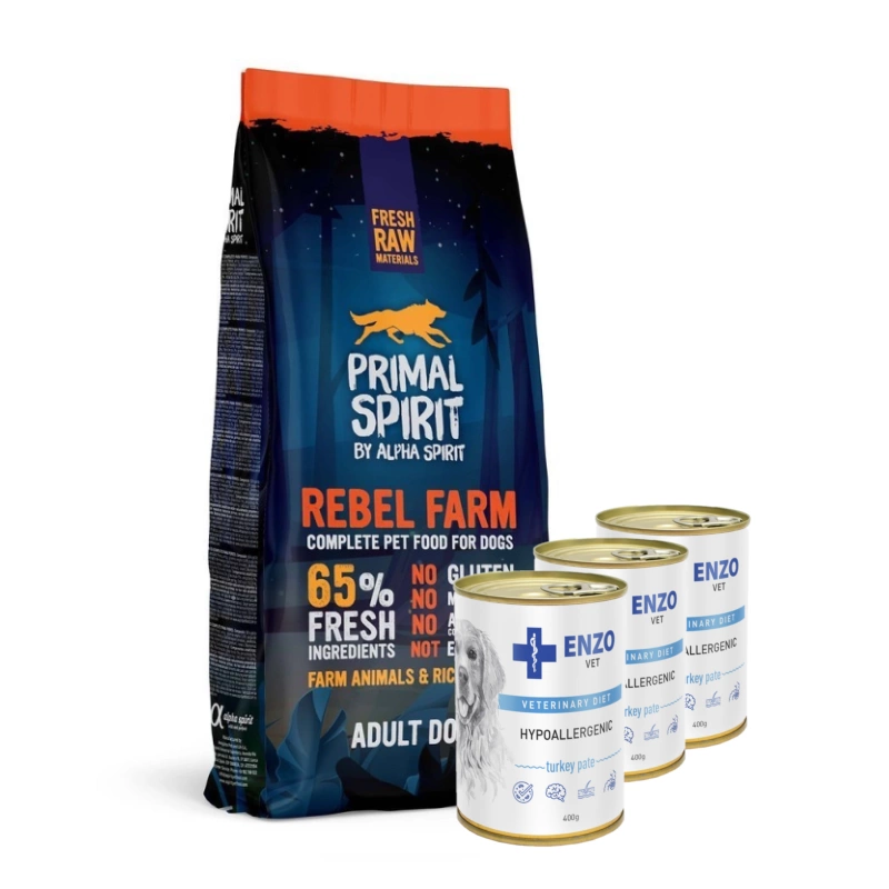 PRIMAL SPIRIT 65% Rebel Farm 12kg | ZooKaralyste lemmikloomapood